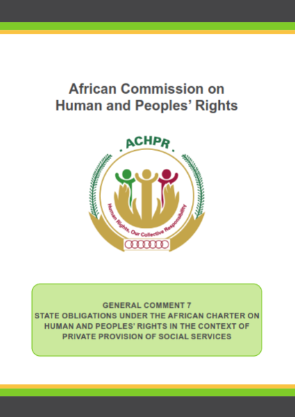 General Comment 7 State Obligations Under The African Charter On Human